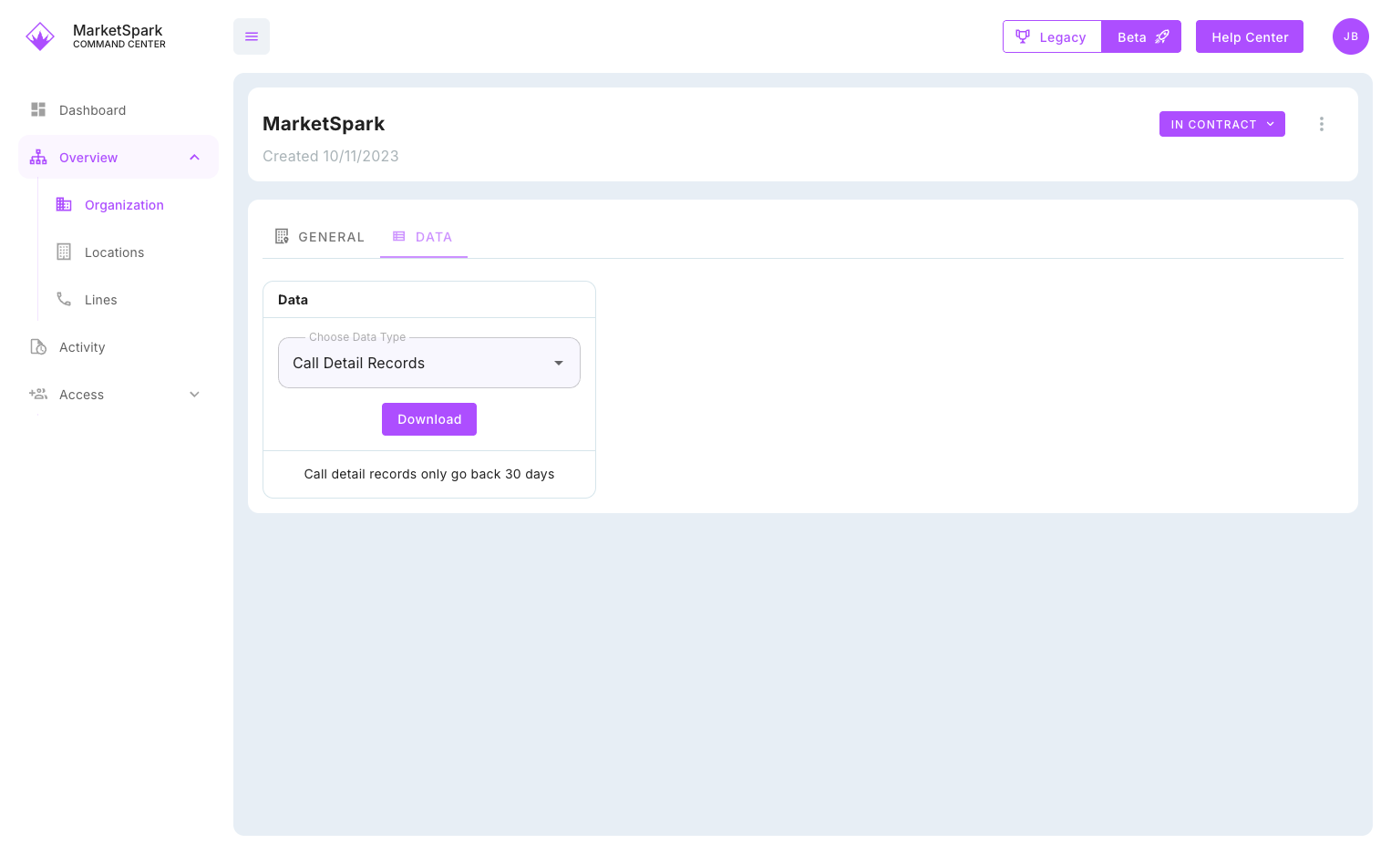 Call Detail Records - New – MarketSpark